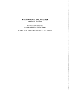 finalaudit_2019a | International Wolf Center